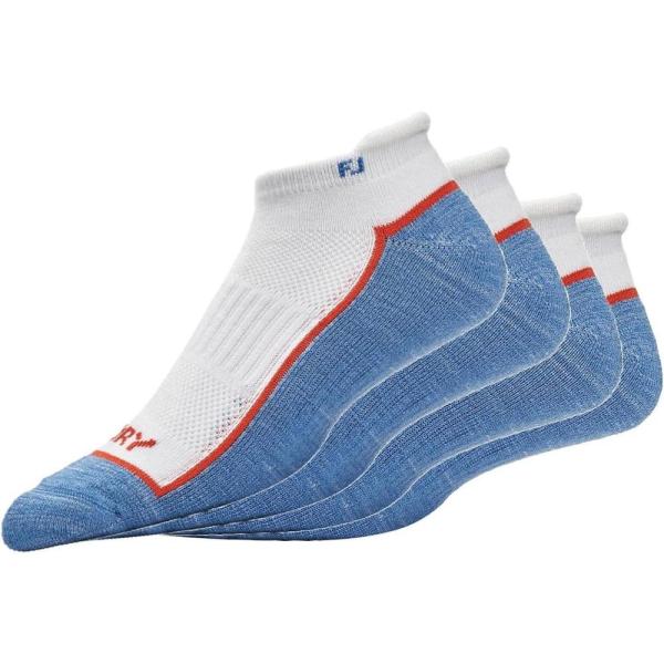 FootJoy Men’s Prodry Roll Tab(White/Blue/Red) - FootJoy